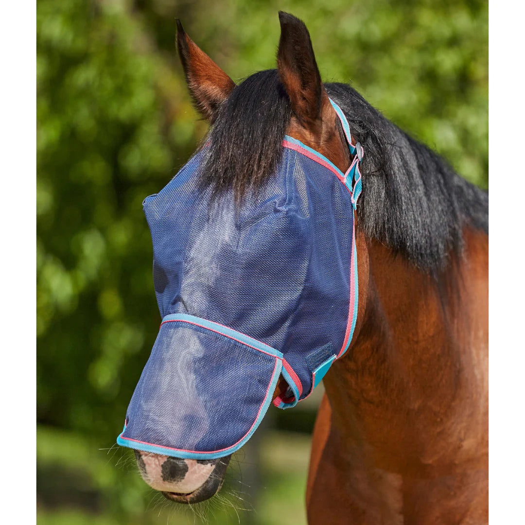 Saxon Buzz Away Fly Mask with Nose – Tack Up Equestrian